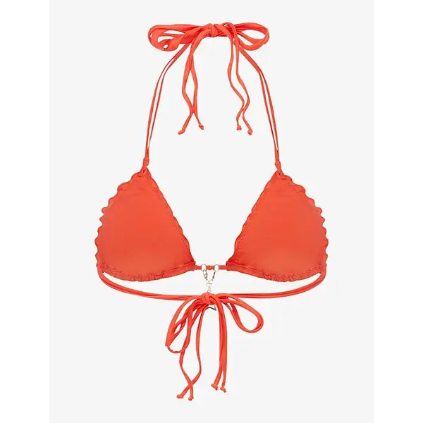Agent Provocateur Berry Triangle Bikini Top - Orange