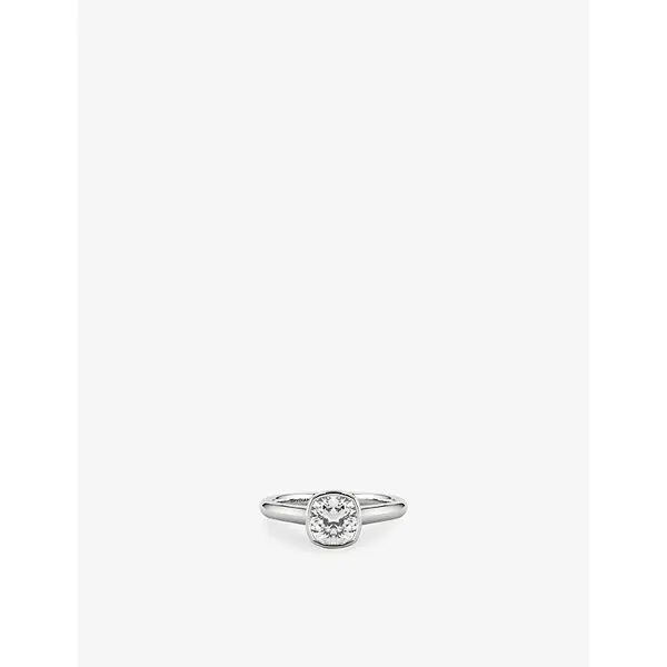 LA MAISON COUTURE Platinum And Lab-grown Diamond Ring - Silver