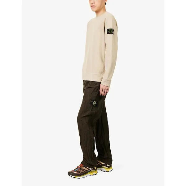 Stone Island Vanise Logo-patch Cotton-jersey Sweatshirt