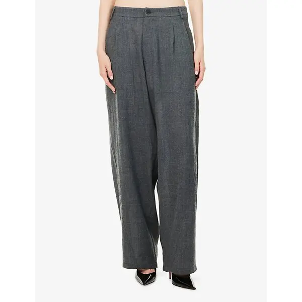 DARKPARK Wide-leg Wool Trousers
