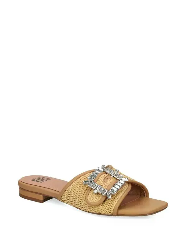 BIBI LOU Jewel-embellished Woven Sandals