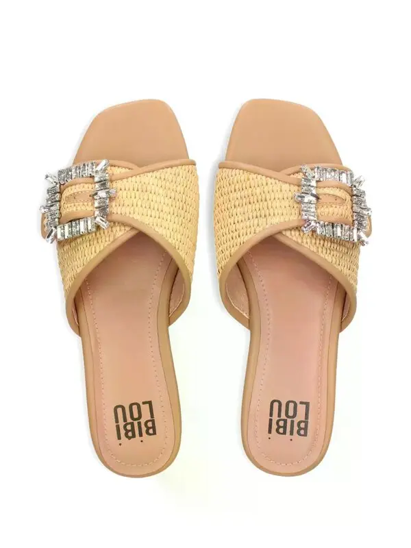 BIBI LOU Jewel-embellished Woven Sandals