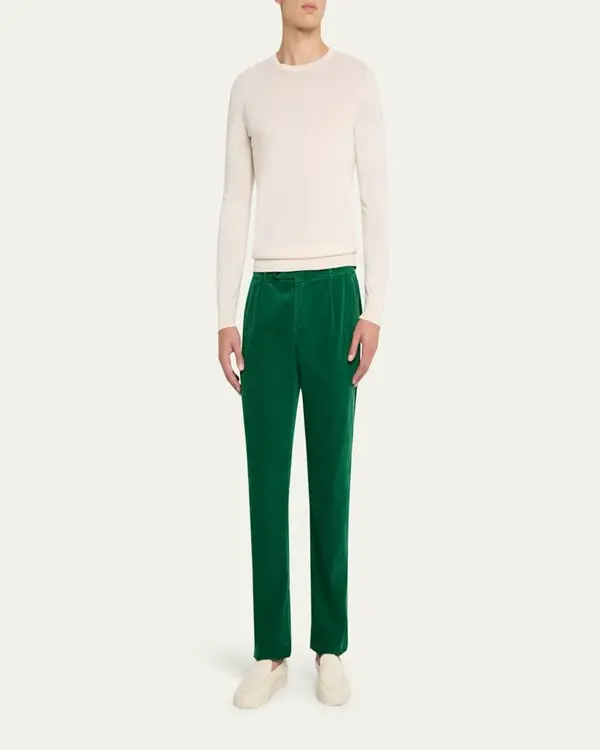 Massimo Alba Ionia Straight-fit Corduroy Pants