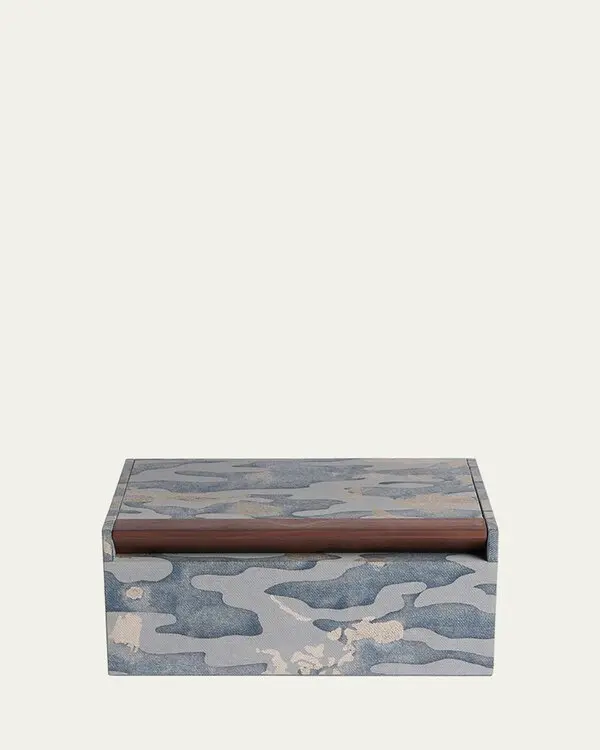 L'Objet Fortuny Camo Isole Box - Blue