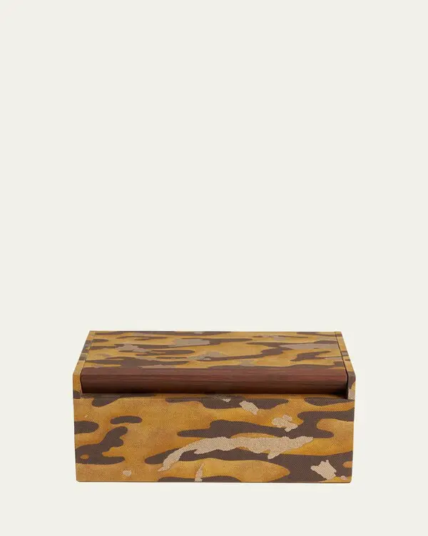 L'Objet Fortuny Camo Isole Box - Gold