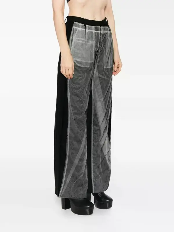 QUETSCHE Tulle Embellished Trousers