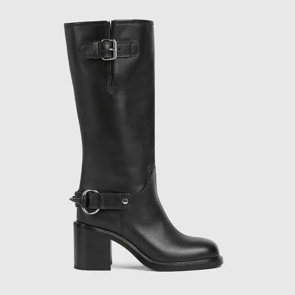 Gucci Mid-heel Leather Boots