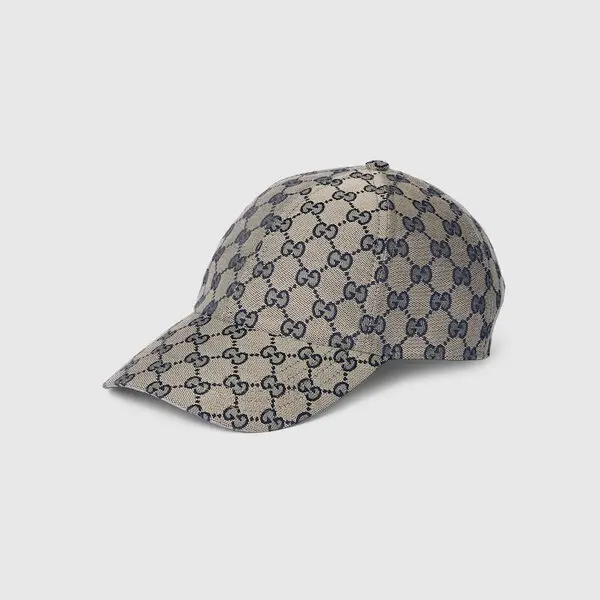 Gucci Gg Cotton Canvas Baseball Cap - Blue