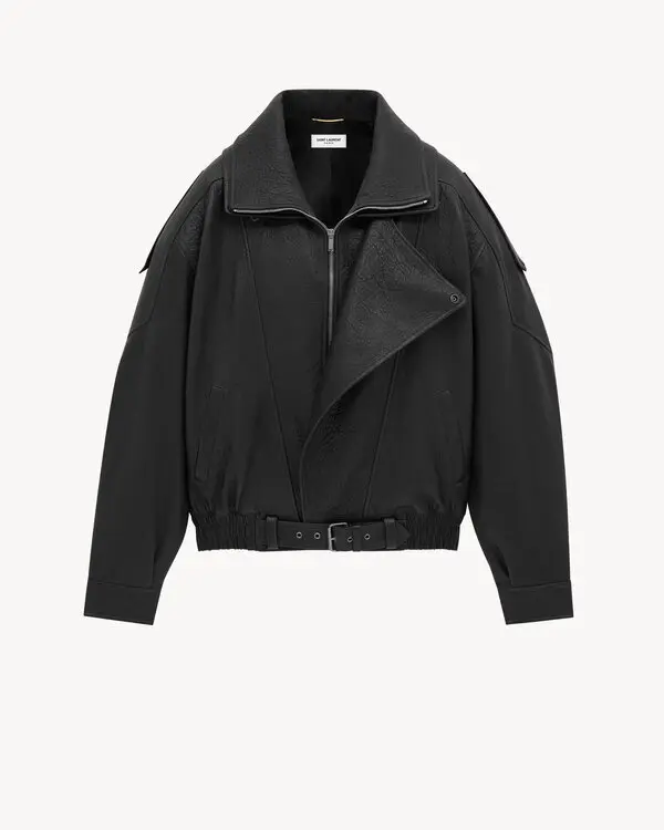 Saint Laurent Bomber Jacket In Lambskin