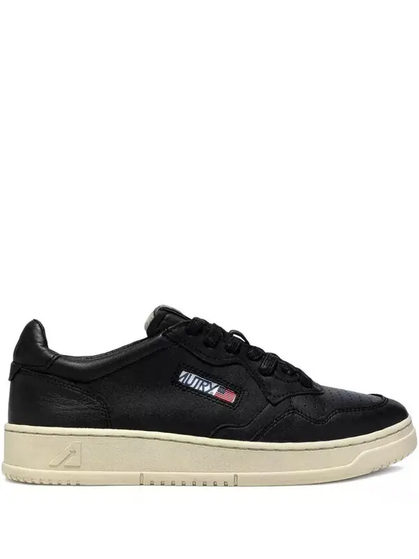 AUTRY Medalist Leather Sneakers - Black