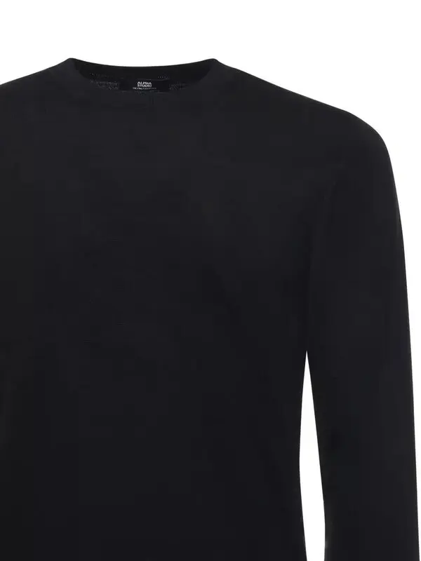 Alpha Studio Round-neck Cashmere Sweater