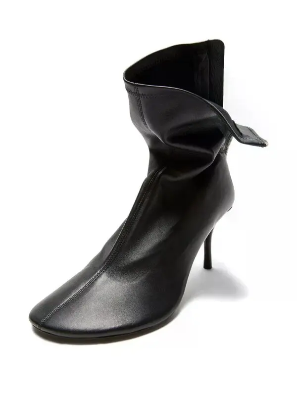 Acne Studios Leather Stiletto Boots - Black