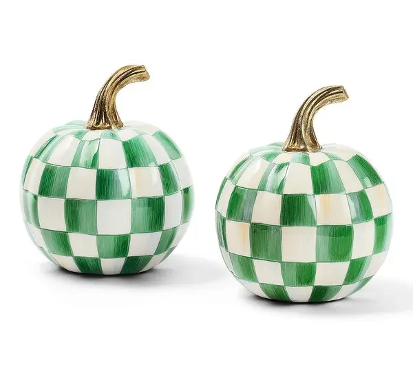 MACKENZIE-CHILDS Set Of 2 Mini Pumpkins - One-color