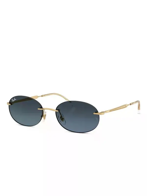 Ray-ban Oval-frame Rimless Sunglasses