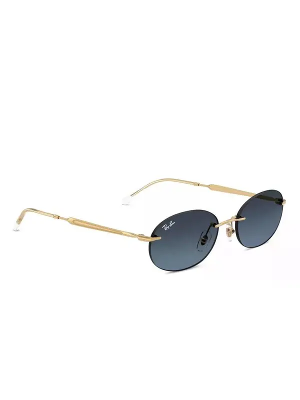 Ray-ban Oval-frame Rimless Sunglasses