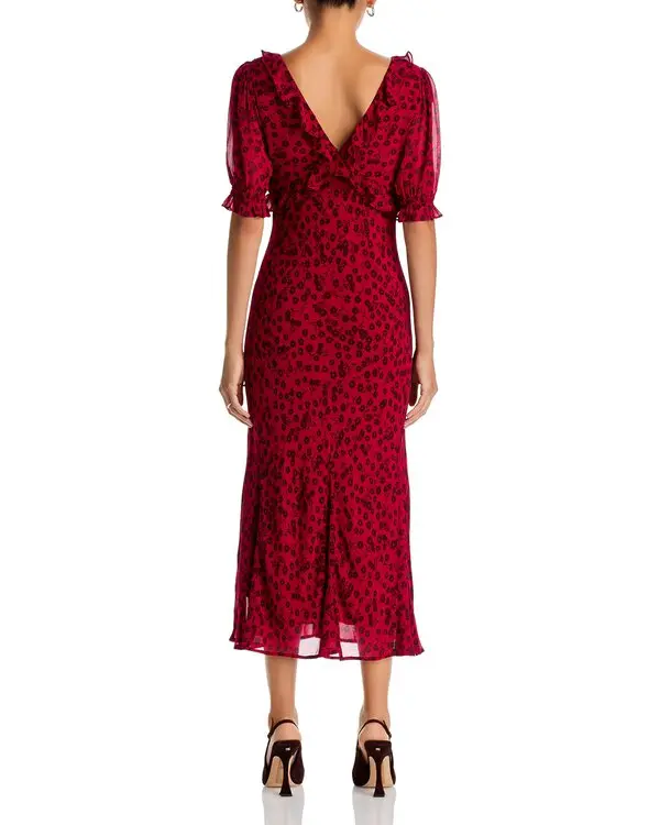 Rails Annmarie Printed Midi Dress - Carmine Daisies
