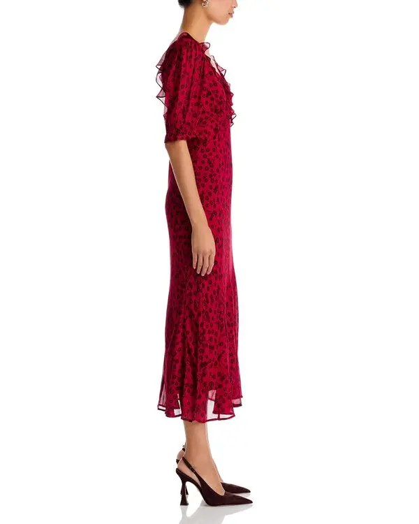Rails Annmarie Printed Midi Dress - Carmine Daisies