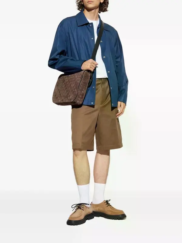 JIL SANDER Pleated Cotton Shorts
