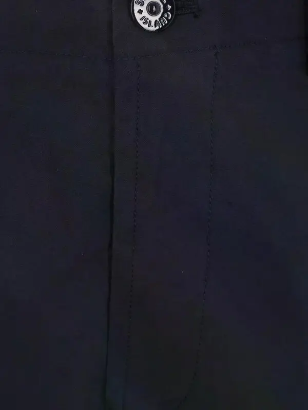 Stone Island Cargo-pocket Cotton Trousers - Blue