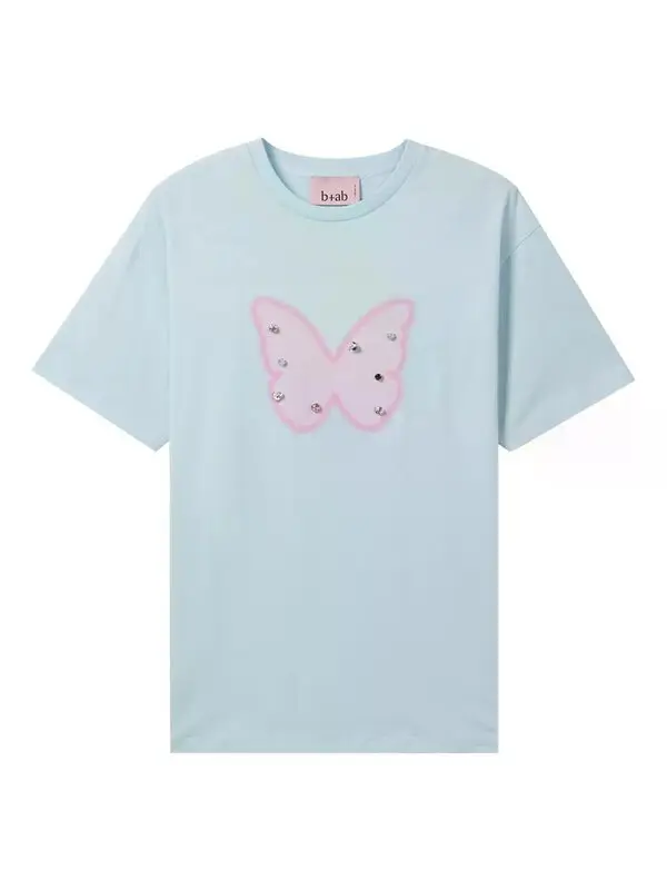 B+AB Embellished-butterfly Cotton T-shirt