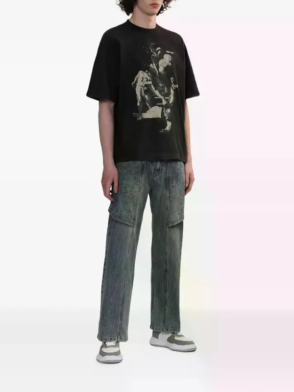 Mihara Yasuhiro Wayne Panelled Wave-sole Sneakers