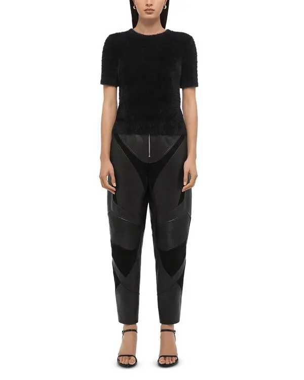 Helmut Lang Cropped Eyelash Tee