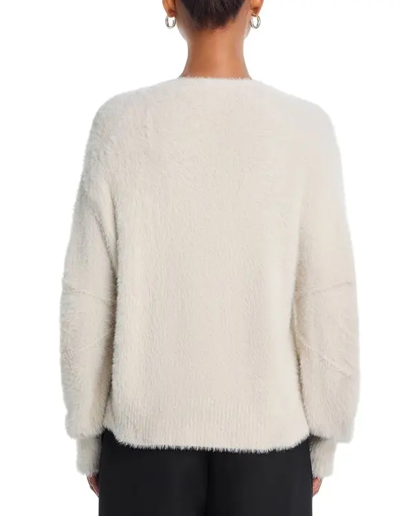 Helmut Lang Apex Eyelash Oversized Sweater - Ivory