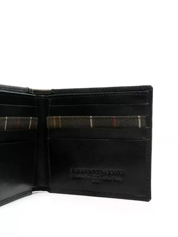 Barbour Leather Tartan Wallet And Cardholder Set