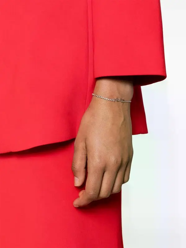 Saint Laurent Cassandre Charm Chain-link Bracelet