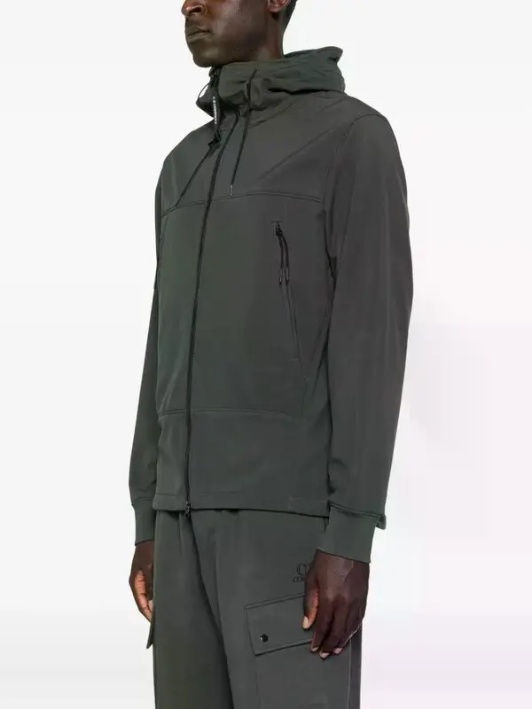 C.P. COMPANY Hooded Zip-front Jacket - Grey