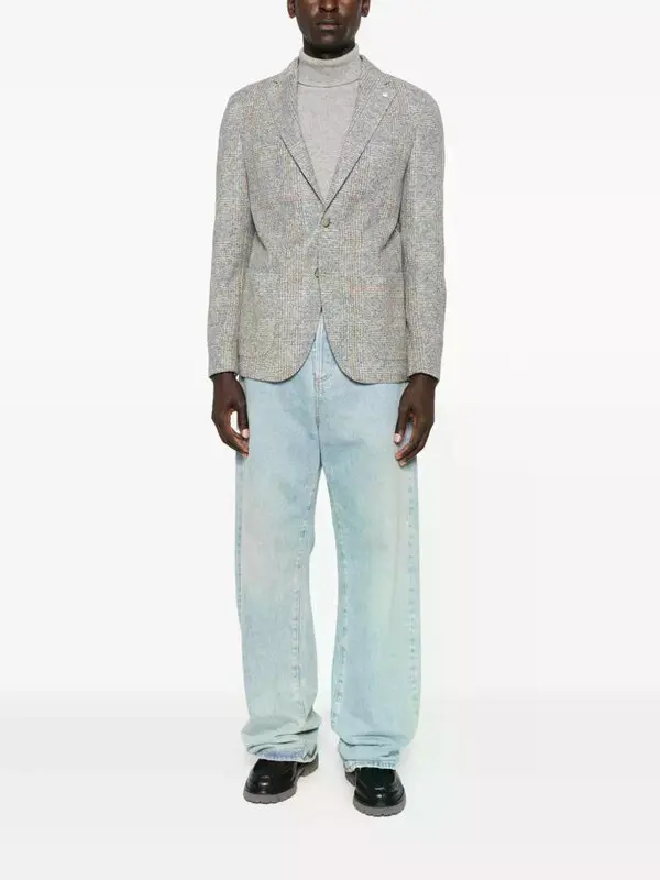 L.B.M. 1911 Checked Blazer - Grey