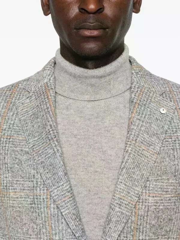 L.B.M. 1911 Checked Blazer - Grey