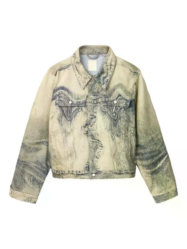 Camper Sand Blasted-effect Denim Jacket