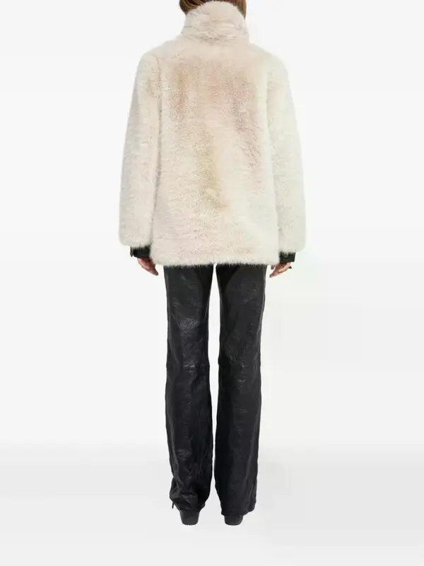 Zadig&Voltaire Shawl Collar Faux Fur Coat