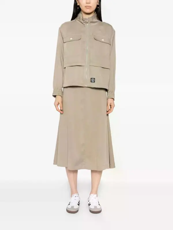 AGNES B. A-line Midi Skirt