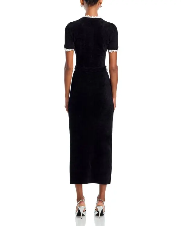 ribbed knit maxi dress long sleeve Colette Premium Long Sleeved Ribbed Knit Maxi Dress in Dark Natural