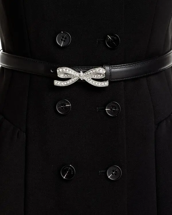 Self-Portrait Crepe Mini Dress In Black - 60% Off | Editorialist