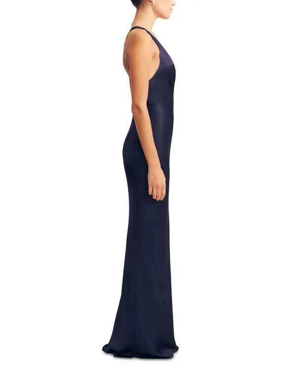 Shona Joy Plunge Back Maxi Dress - Midnight