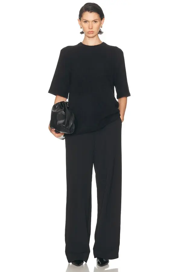 Loulou De Saison Raven Short Sleeve Sweater
