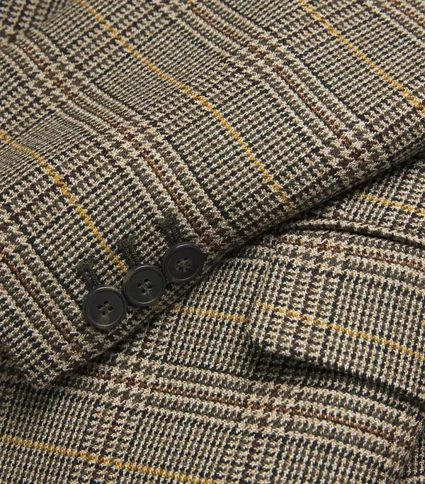 Max Mara Wool Check Double-breasted Blazer