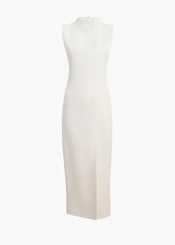 Khaite Lowen Asymmetrical Dress - Chalk