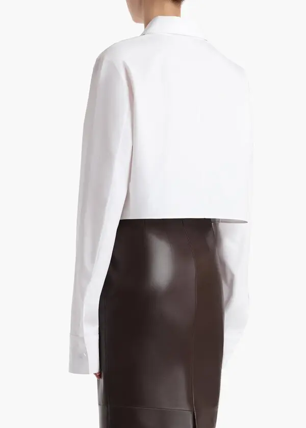 Khaite Jasen Wool Cashmere Top - Chalk