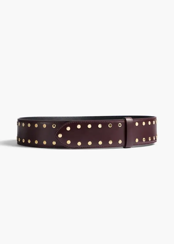 Khaite Theo Waist Belt - Bordeaux