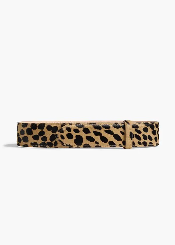Khaite Theo Waist Belt - Camel / Black