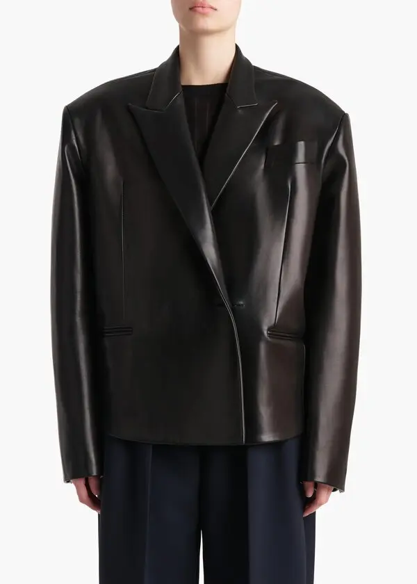 Khaite Comair Leather Jacket