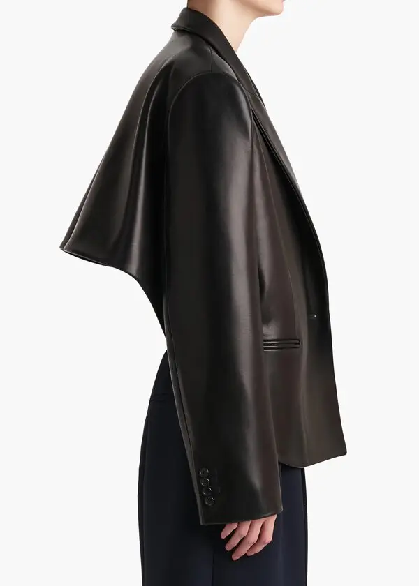 Khaite Comair Leather Jacket