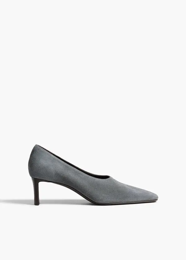 Khaite Cecilia Suede Pumps - Grey