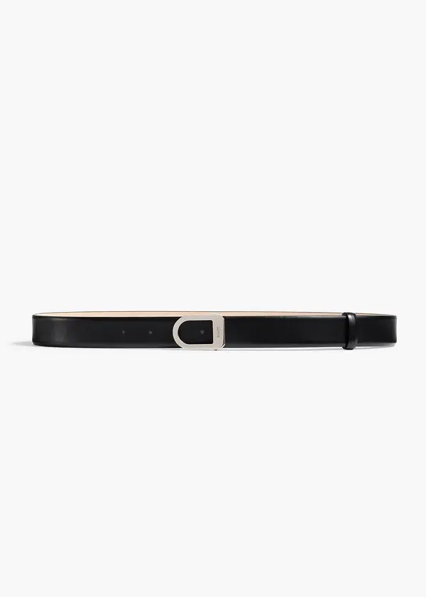 Khaite Saddle Belt With Gold - Black