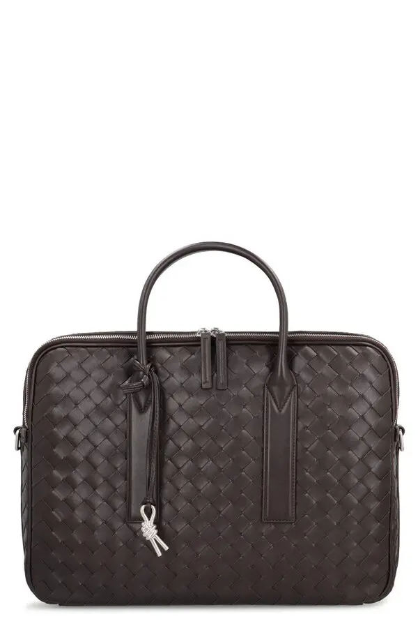 Bottega Veneta Large Intrecciato Briefcase - Brown