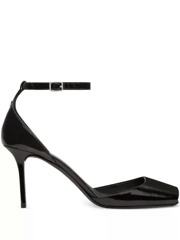 COURREGES Ankle-strap Peep-toe Pumps